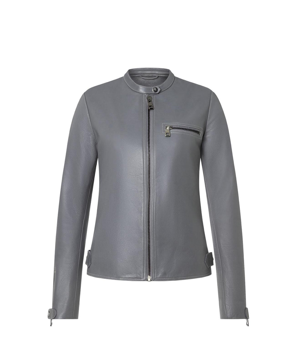 Fearless Biker Jacket (Women) Grey – TAVERI